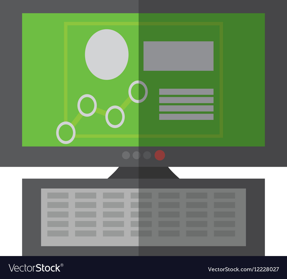 Computer technical circuit electronic shadow Vector Image