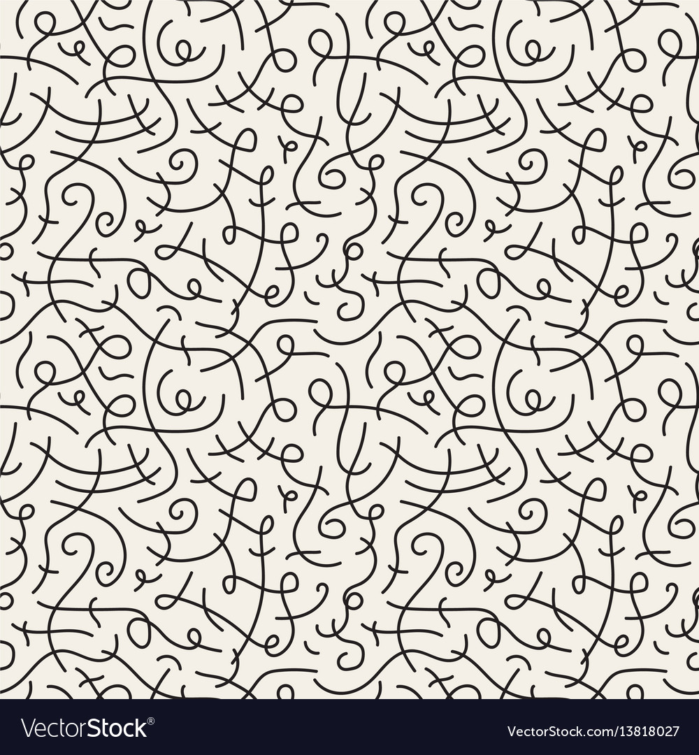 Curve seamless pattern Royalty Free Vector Image