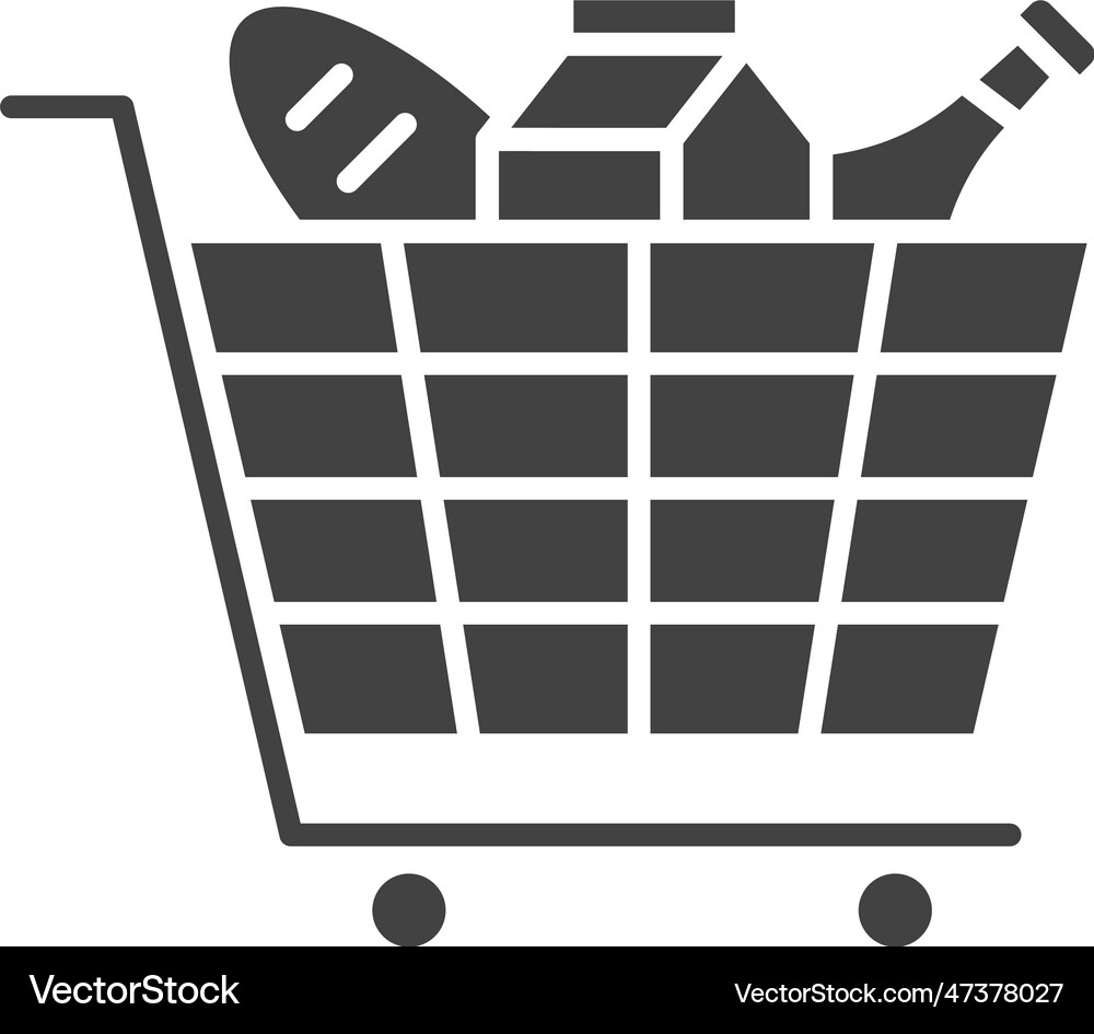 Food cart icon image Royalty Free Vector Image