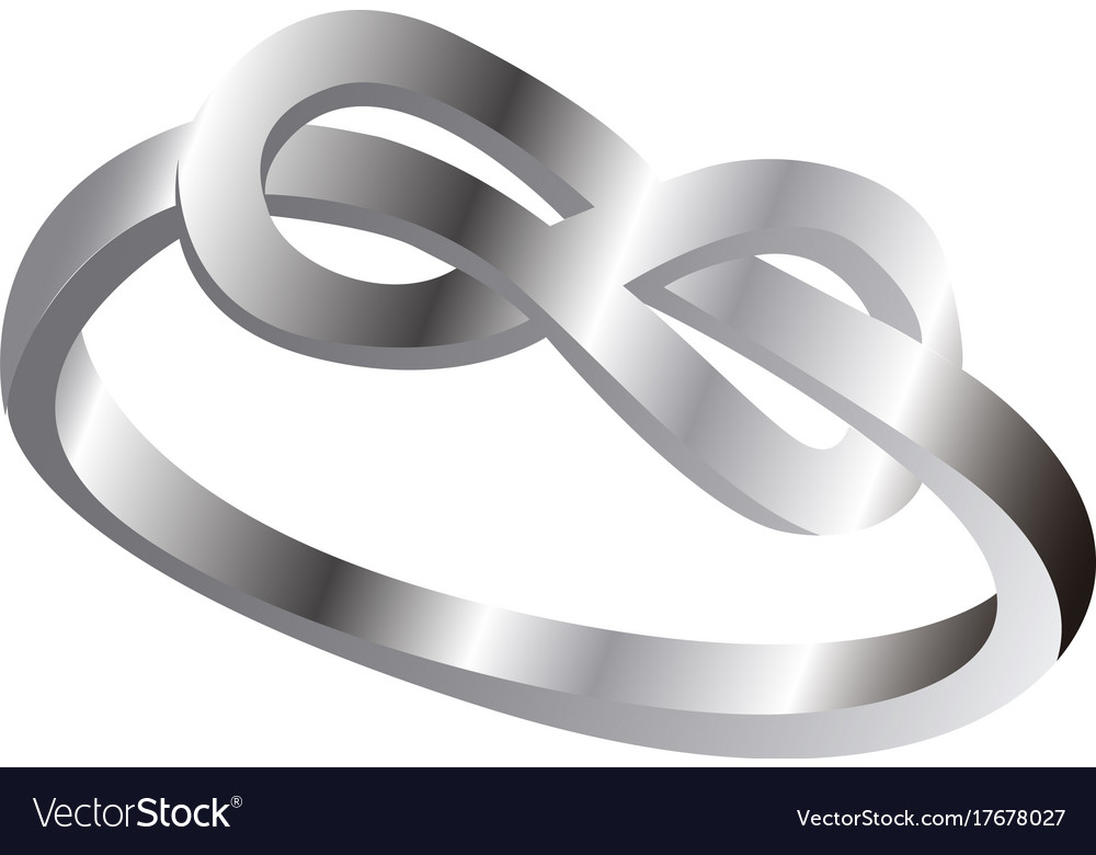 Isolated silver ring Royalty Free Vector Image
