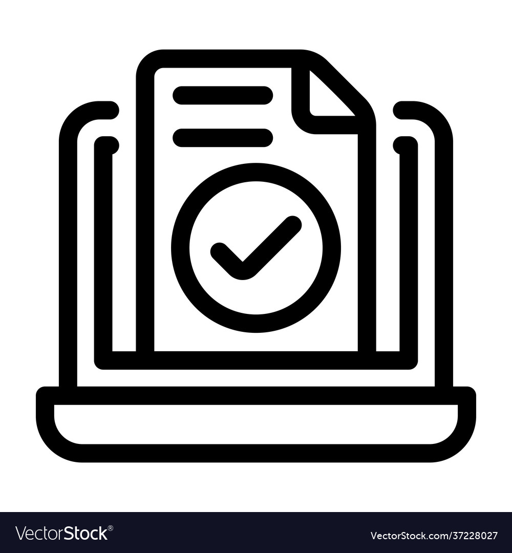 Verified document Royalty Free Vector Image - VectorStock