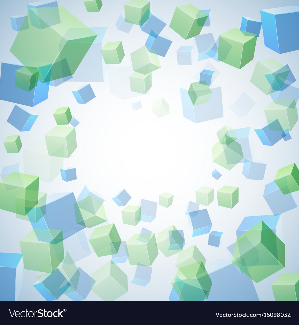Abstract background with cubes Royalty Free Vector Image