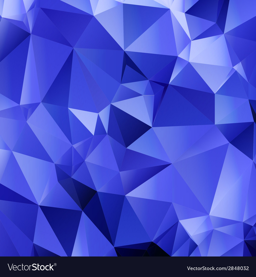 Blue triangle abstract background Royalty Free Vector Image