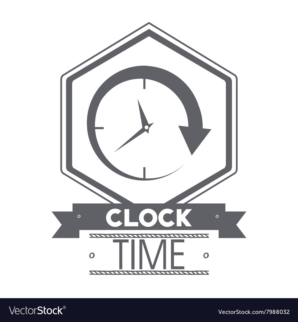 Clock and time design Royalty Free Vector Image