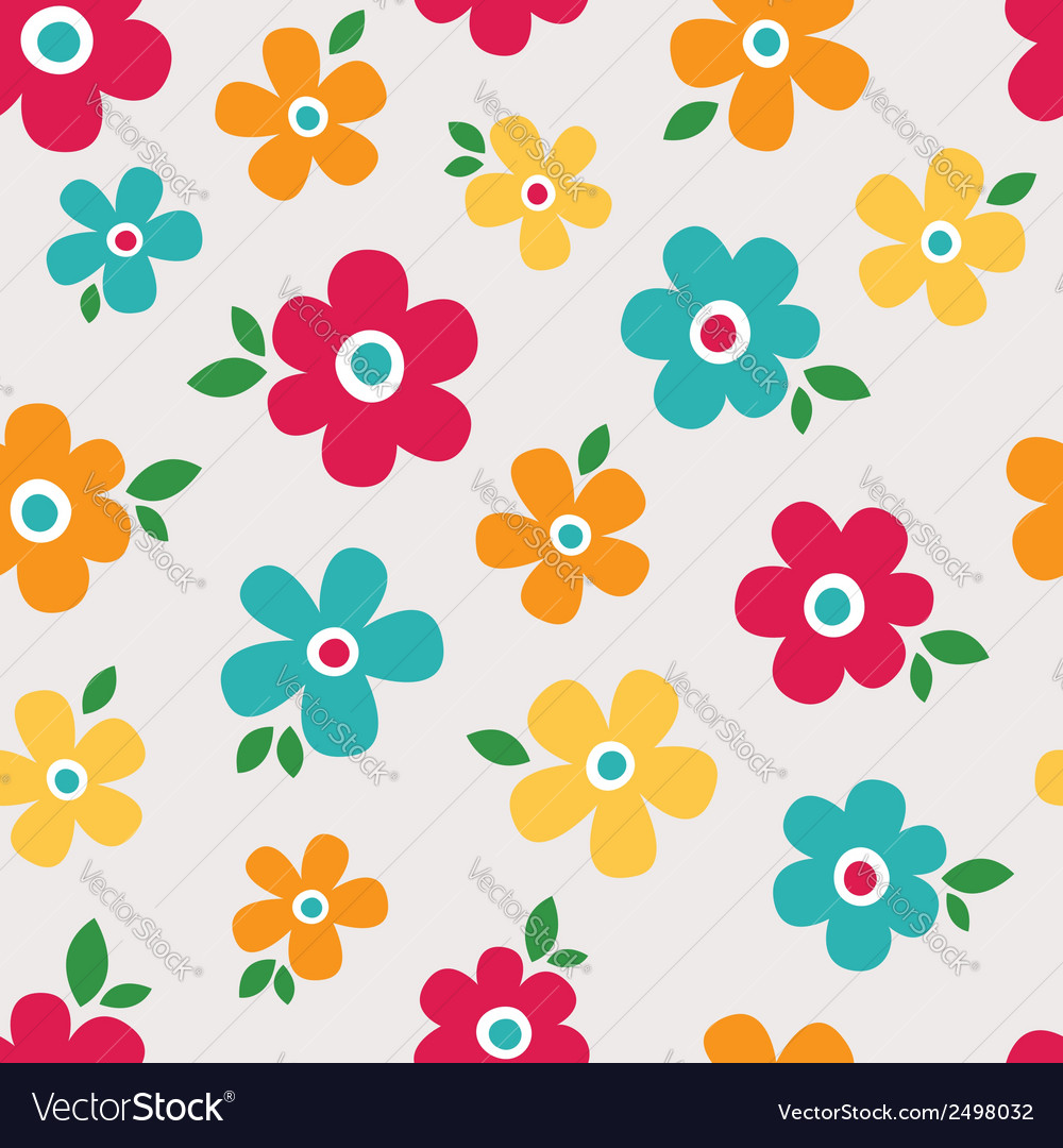 Floral seamless pattern Royalty Free Vector Image
