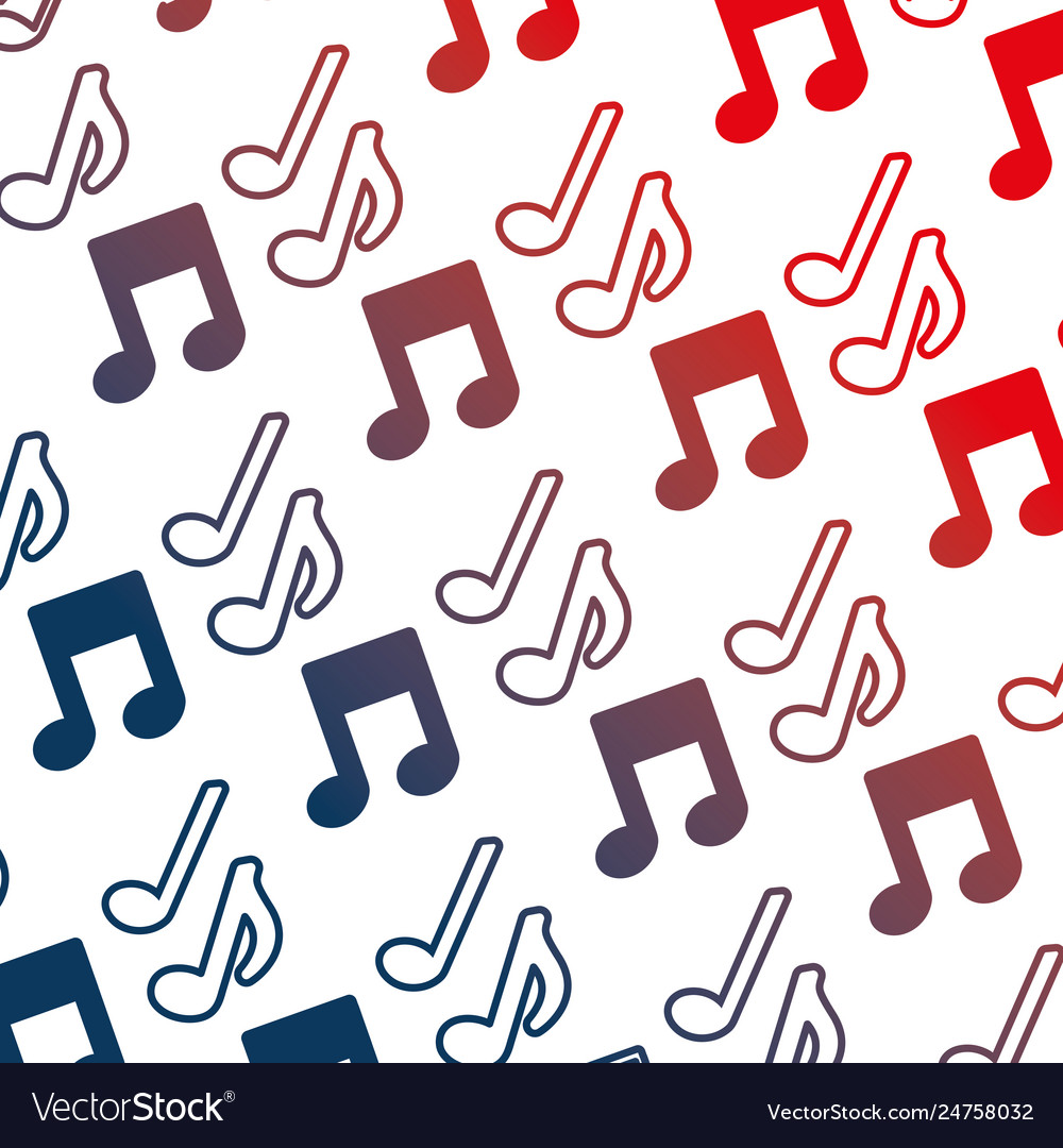 Music note icon pattern Royalty Free Vector Image