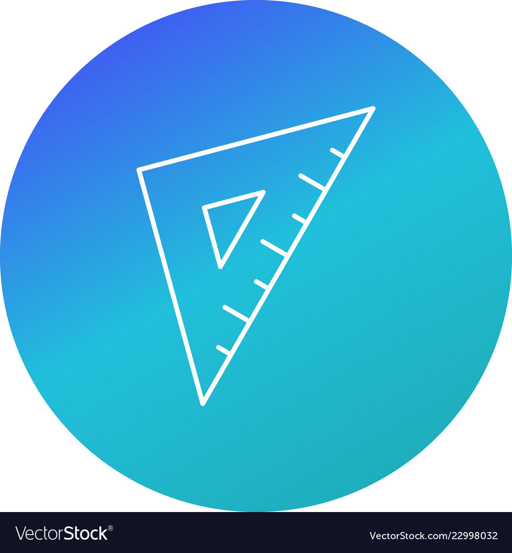 Set square icon Royalty Free Vector Image - VectorStock