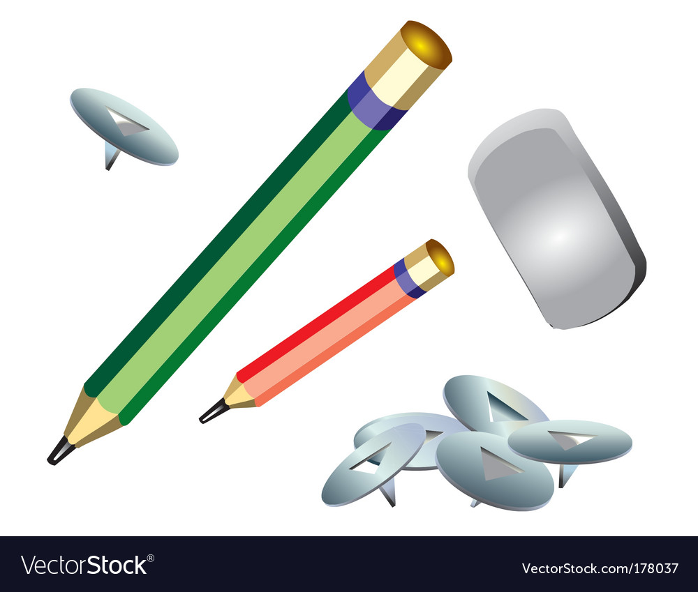 Office object Royalty Free Vector Image - VectorStock