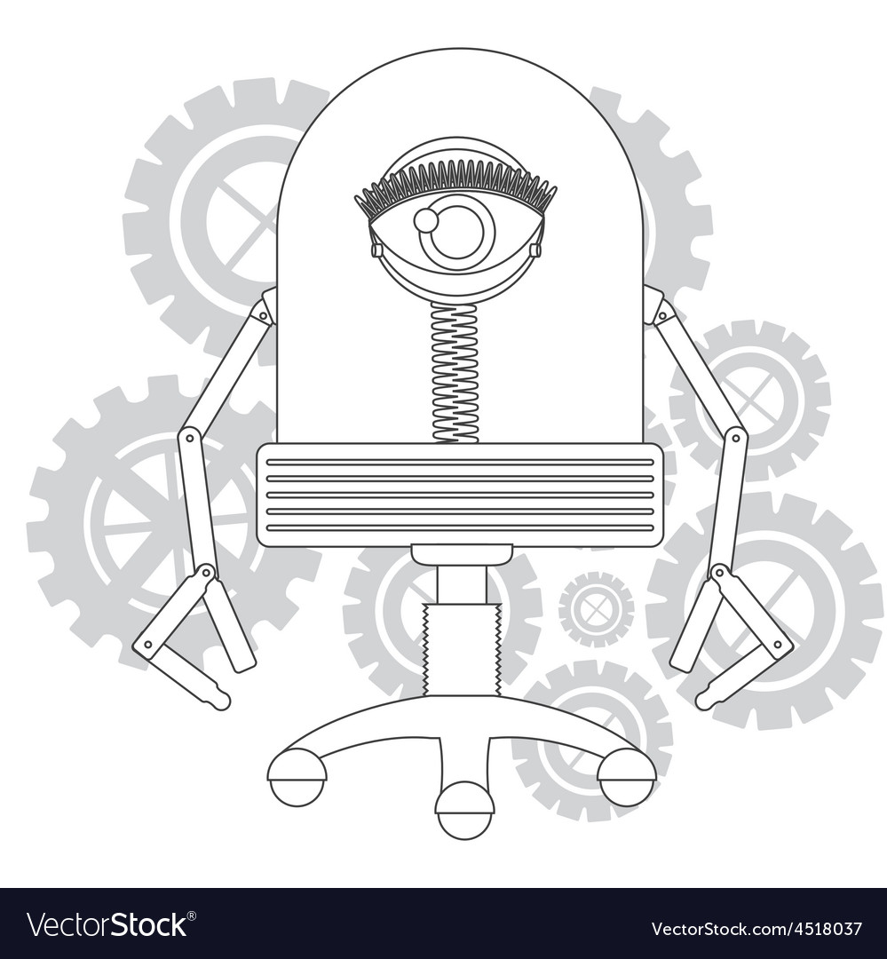 Robot design Royalty Free Vector Image - VectorStock