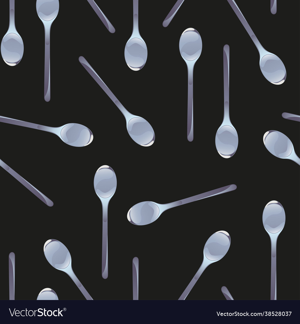 Spoons seamless pattern Royalty Free Vector Image