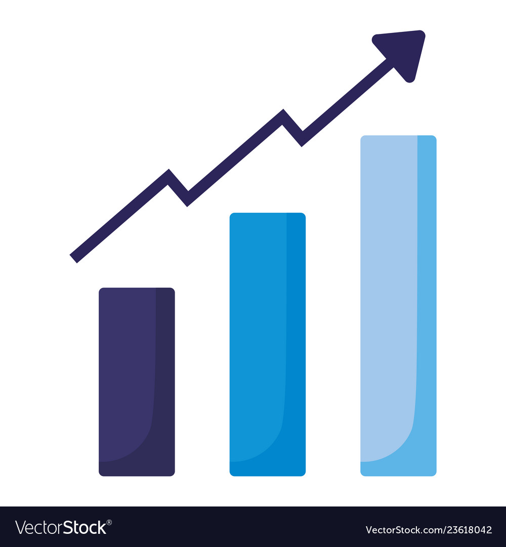 Bar chart design Royalty Free Vector Image - VectorStock