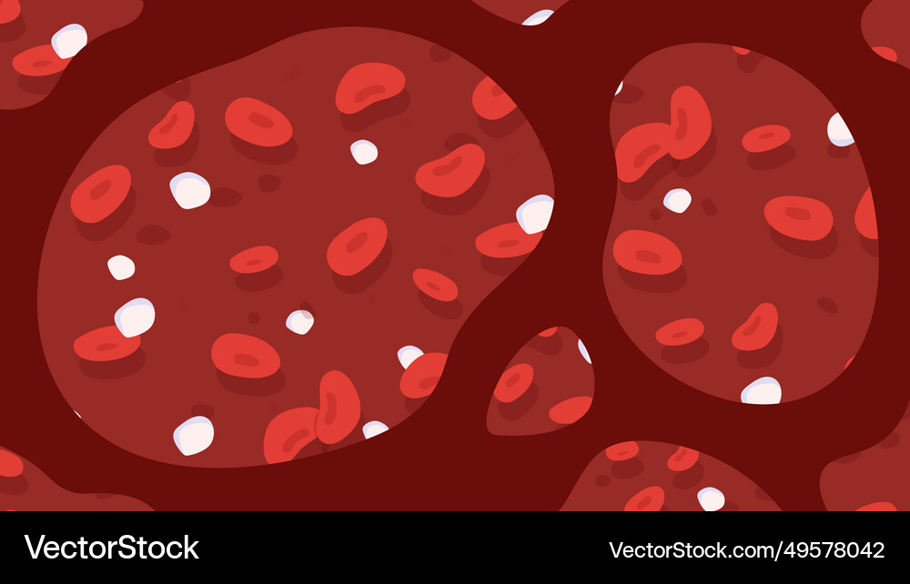 Blood in vessels concept Royalty Free Vector Image