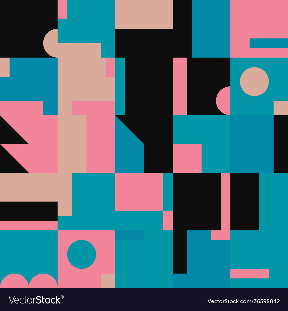 Deconstructed abstract pattern design Royalty Free Vector