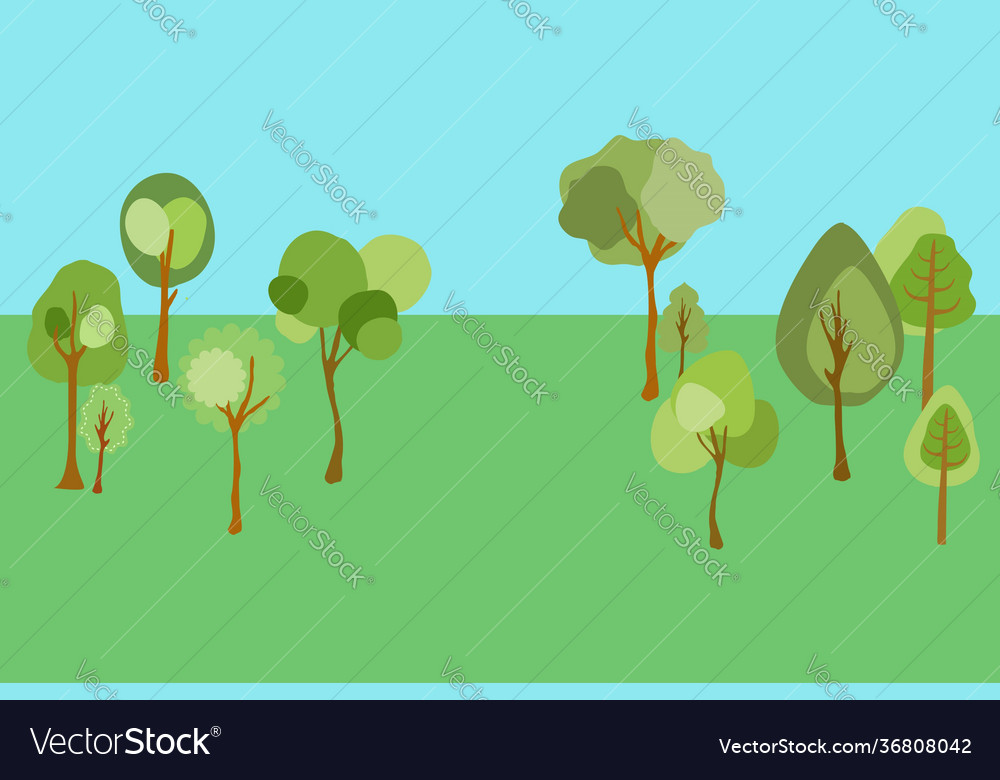 Trees background Royalty Free Vector Image - VectorStock