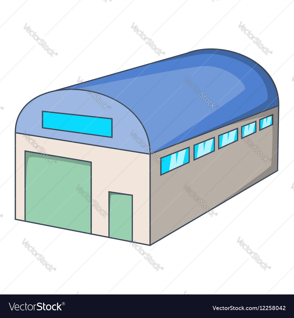 Warehouse building icon cartoon style Royalty Free Vector Warehouse building icon cartoon style Royalty Free Vector