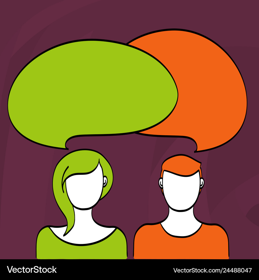 Figures and blank faces of man Royalty Free Vector Image