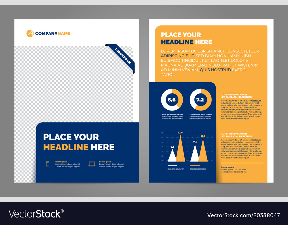 Layout template design Royalty Free Vector Image