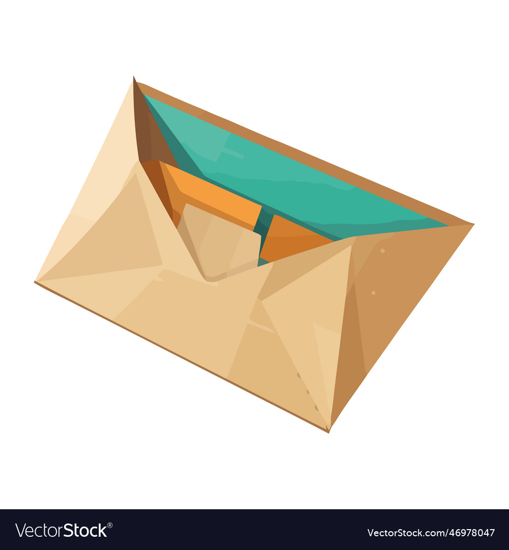 Open envelope mail Royalty Free Vector Image - VectorStock