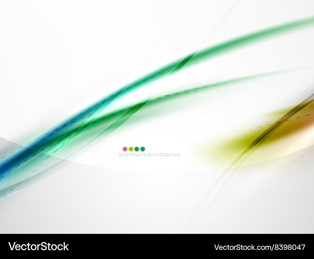 Rainbow color glossy silk elegant wave Royalty Free Vector