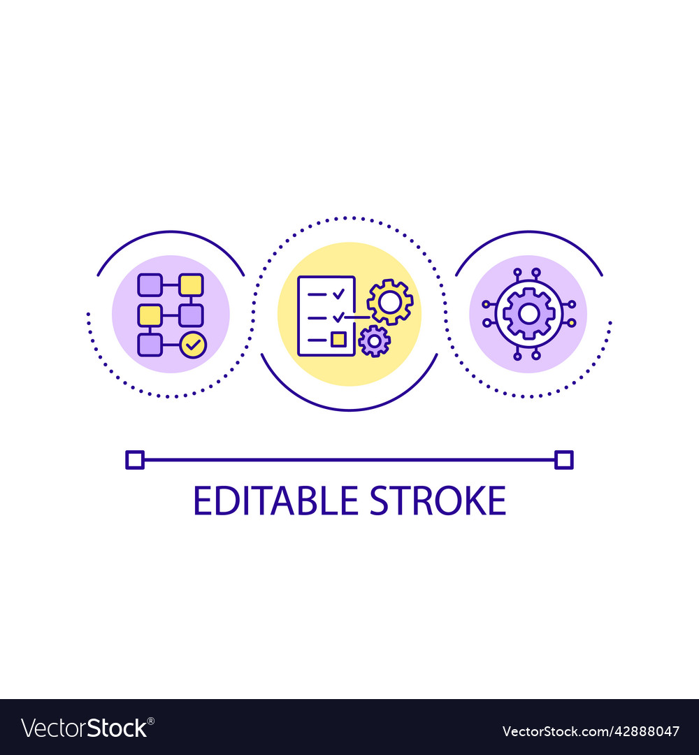 Services integration loop concept icon Royalty Free Vector