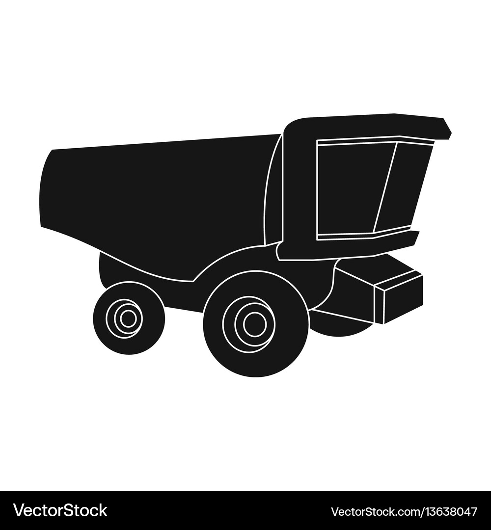 Truck with a large windshield agricultural Vector Image