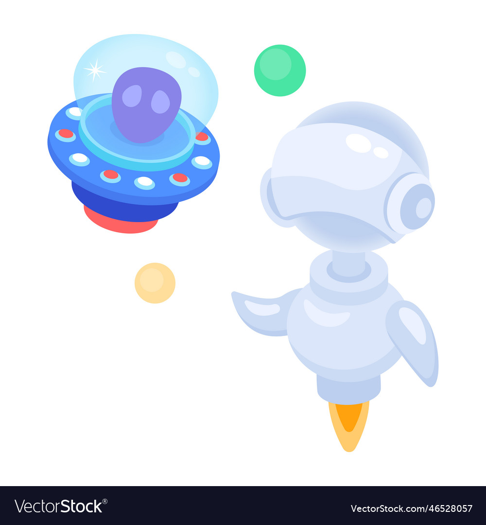 Alien discovery Royalty Free Vector Image - VectorStock
