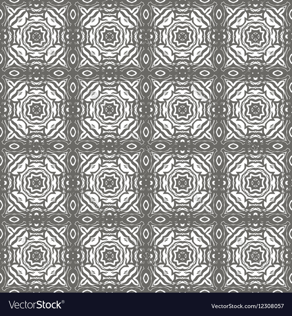 Grey Ornamental Seamless Line Pattern Royalty Free Vector