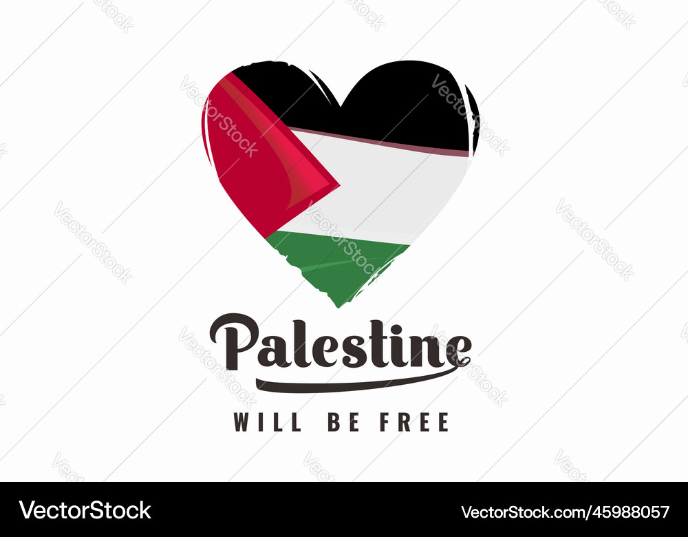 Palestine independence day save gaza Royalty Free Vector