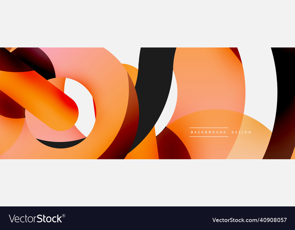 Round shapes circles and other geometric forms Vector Image