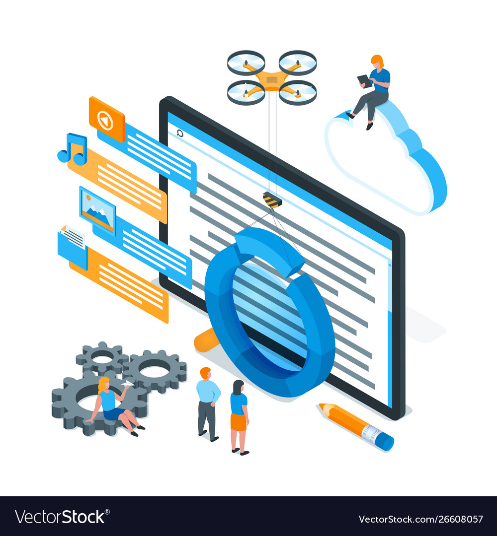 Seo optimization concept 03 Royalty Free Vector Image