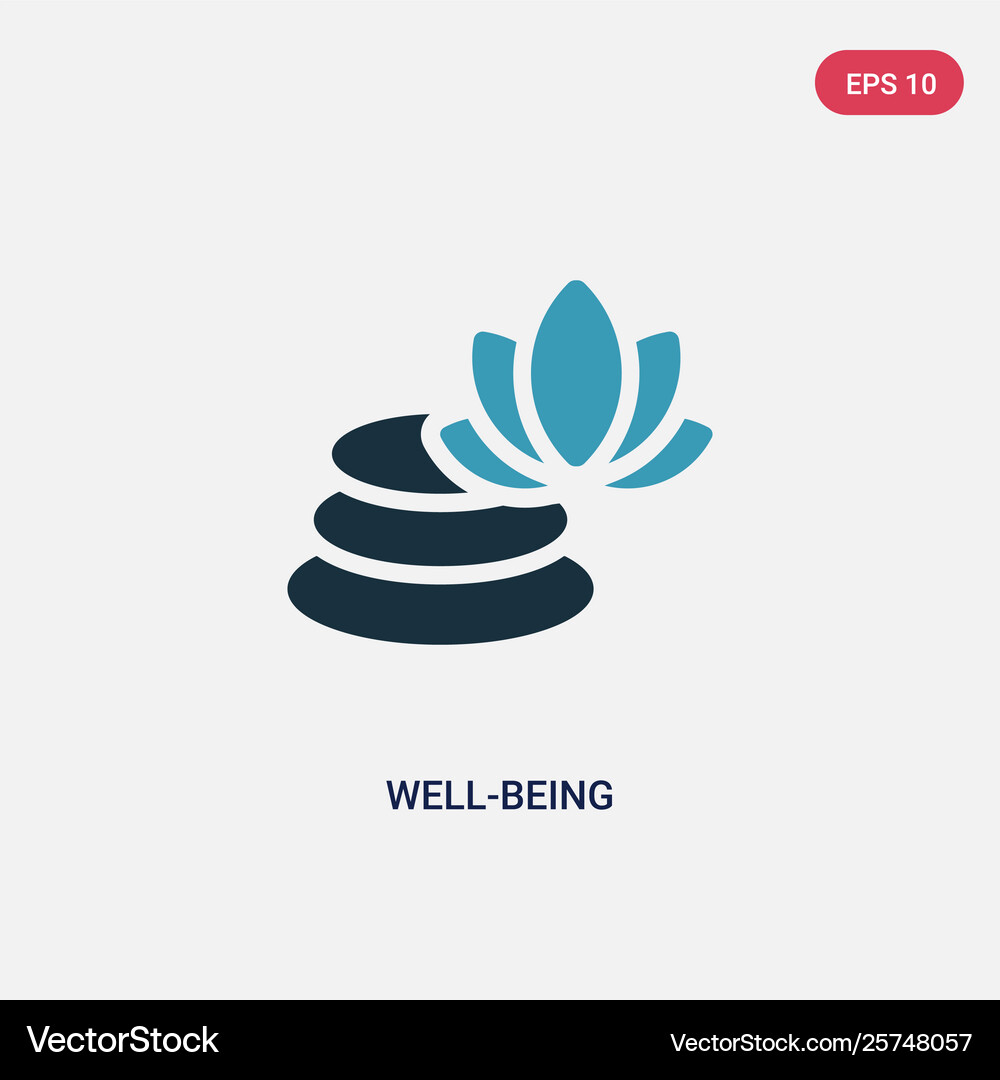 Two color well-being icon from sauna concept Vector Image