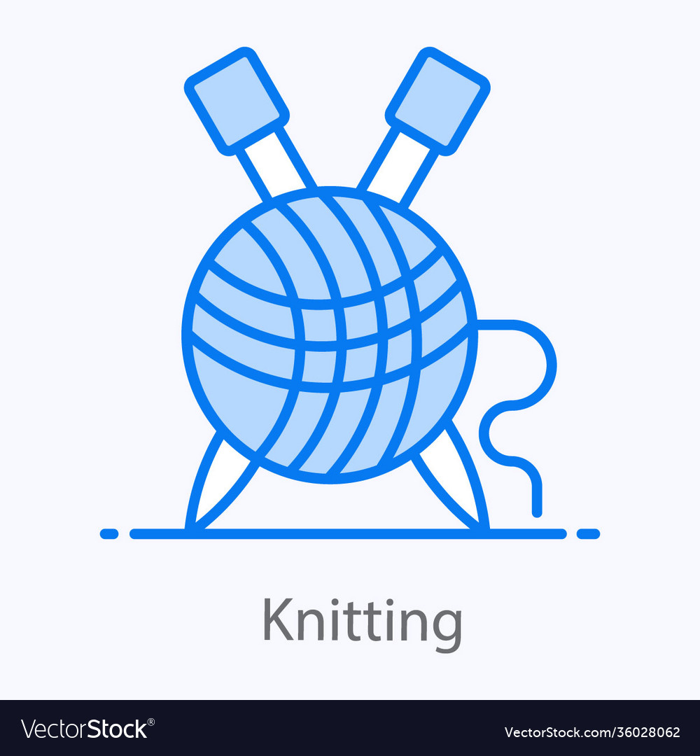 Knitting Royalty Free Vector Image - VectorStock