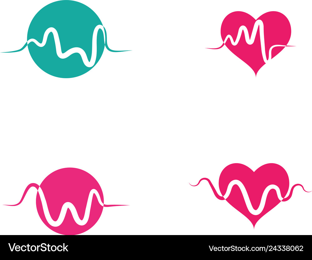 Medical heartbeat pulse icon Royalty Free Vector Image