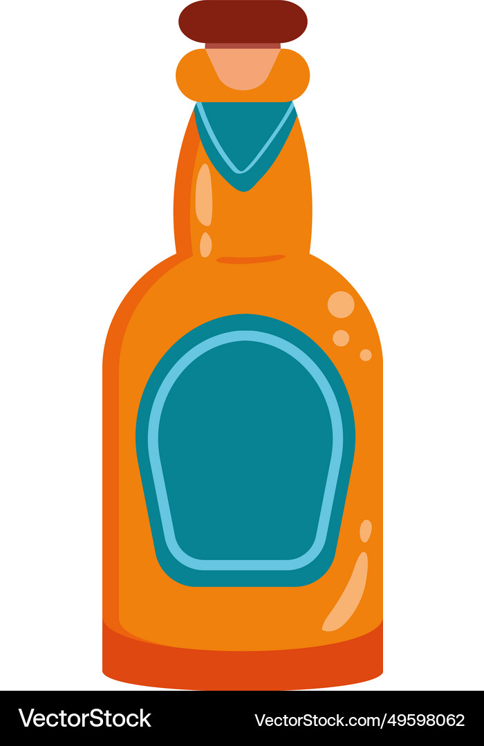 Mexico mezcal bottle beverage Royalty Free Vector Image