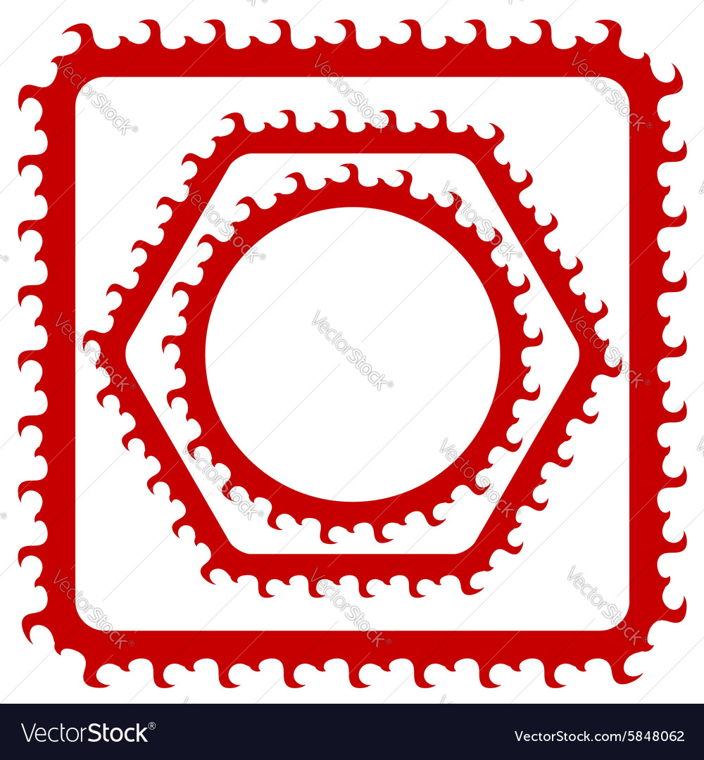 Red frames Royalty Free Vector Image - VectorStock