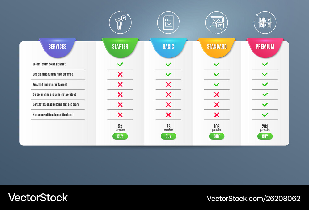 Report document agent and like photo icons set Vector Image