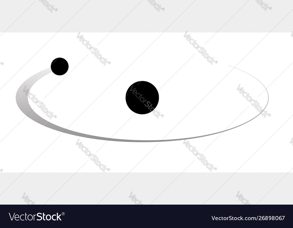 Atomic mass structure one Royalty Free Vector Image