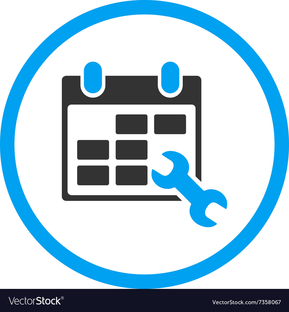 Configure timetable rounded icon Royalty Free Vector Image Configure timetable rounded icon Royalty Free Vector Image