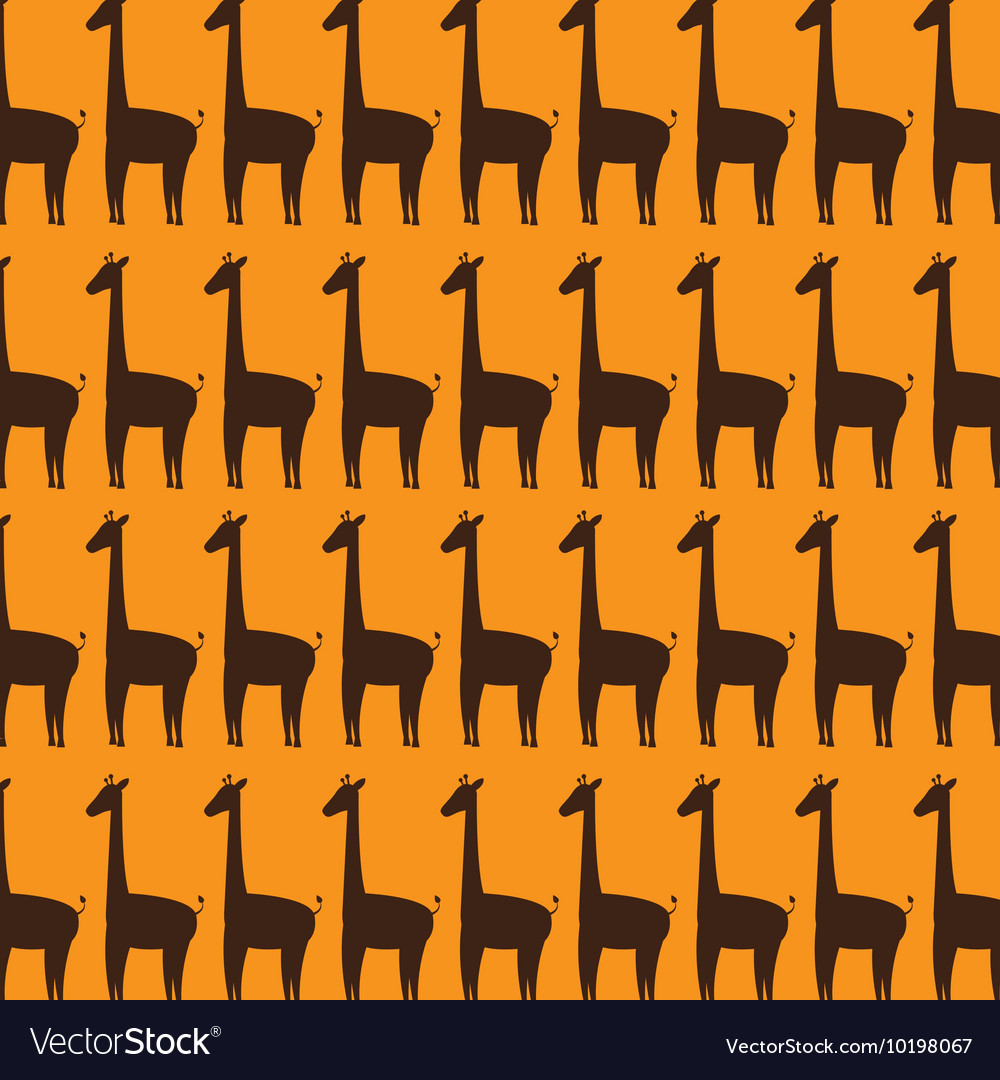 Giraffe cartoon pattern icon Royalty Free Vector Image