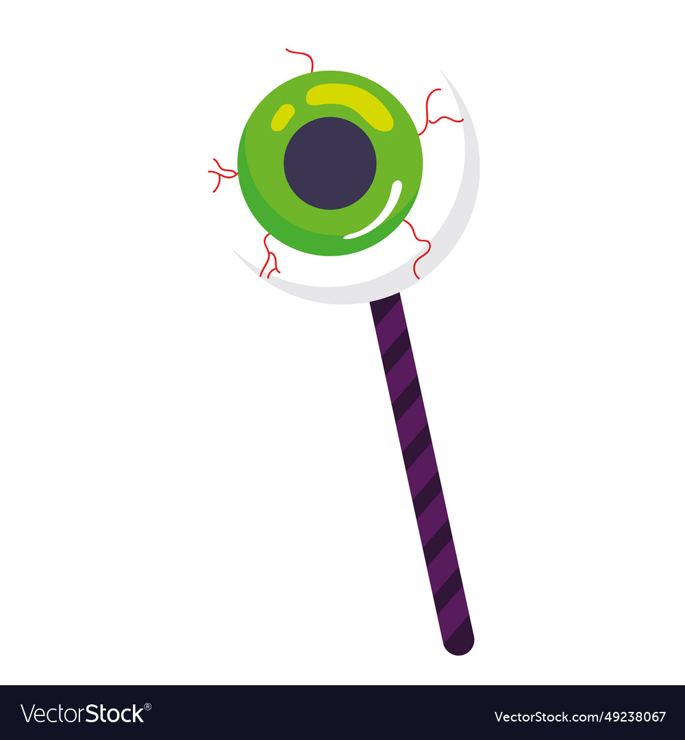 Halloween lollipop candy trick or treat Royalty Free Vector