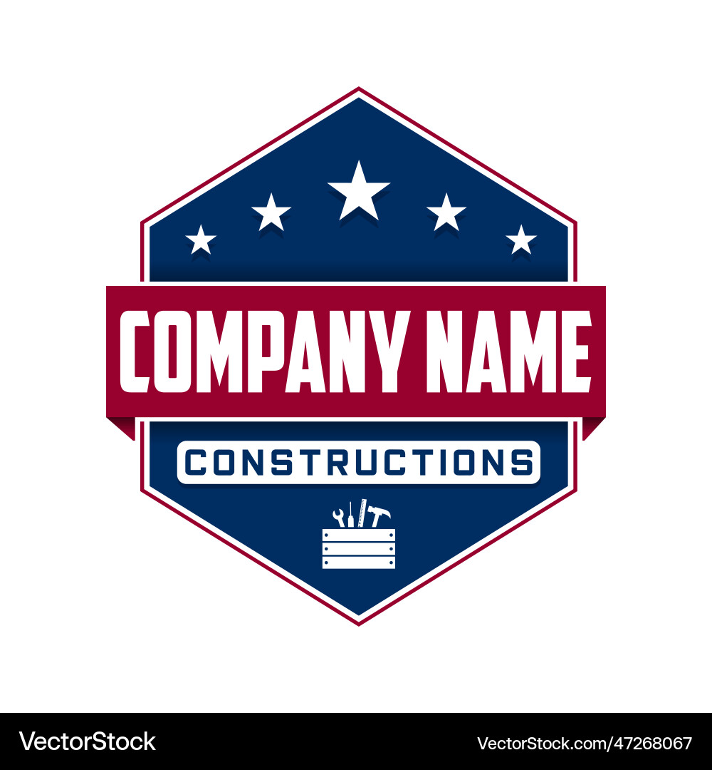 Home construction logo Royalty Free Vector Image