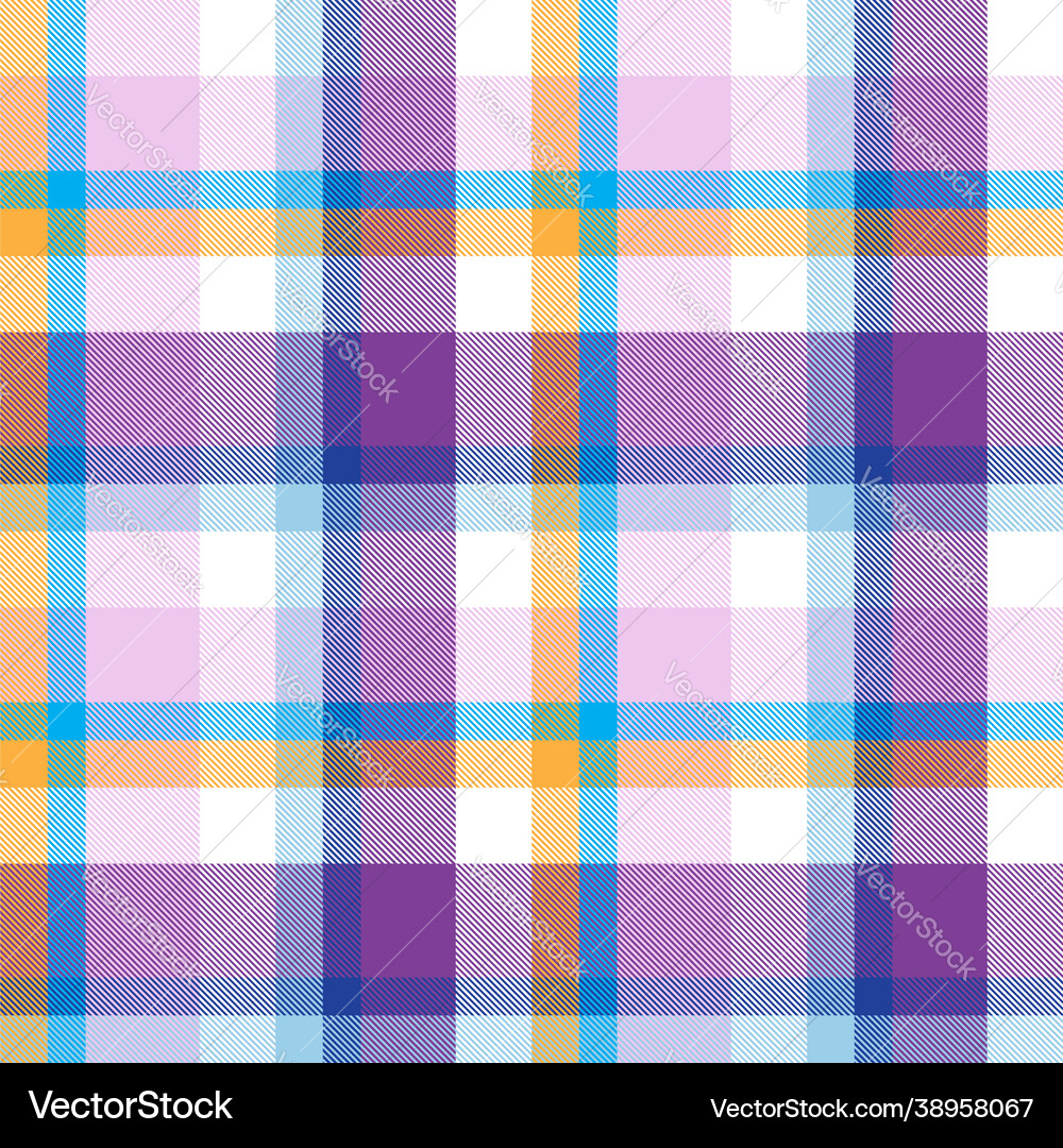 Rainbow pastel plaid textured seamless pattern Vector Image