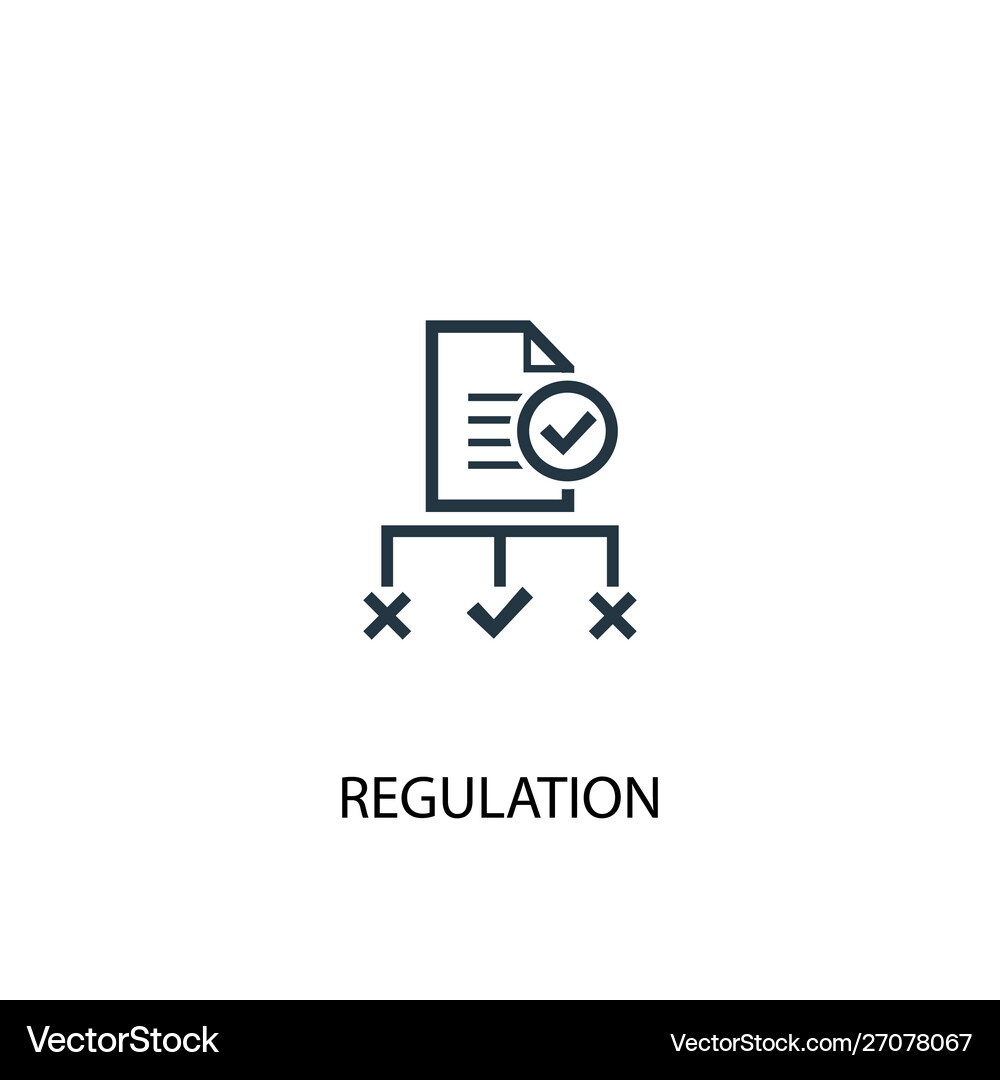 Regulation Compliance Icon Royalty Free Vector Image