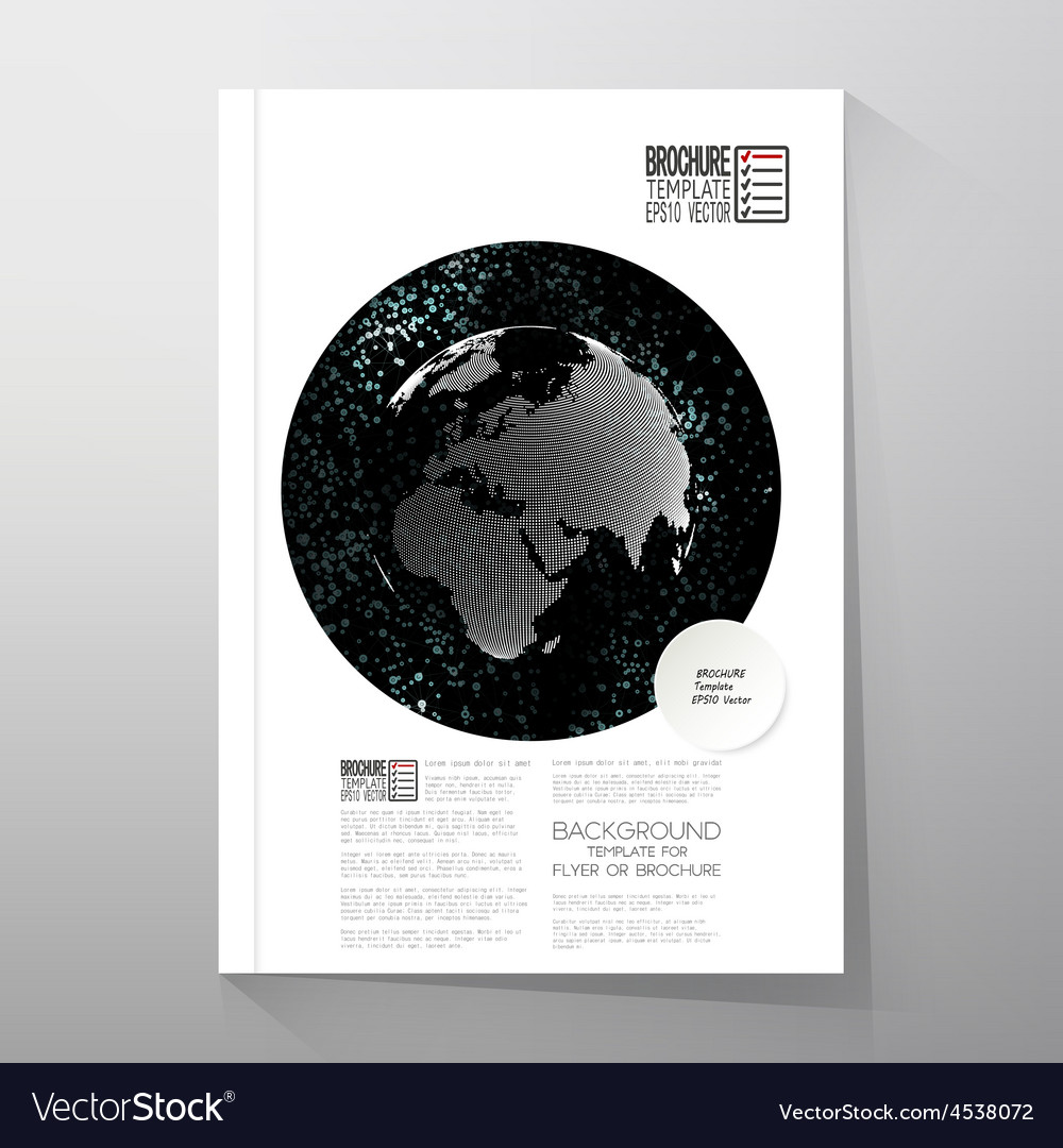Interconnection Network Molecular Structure Vector Image