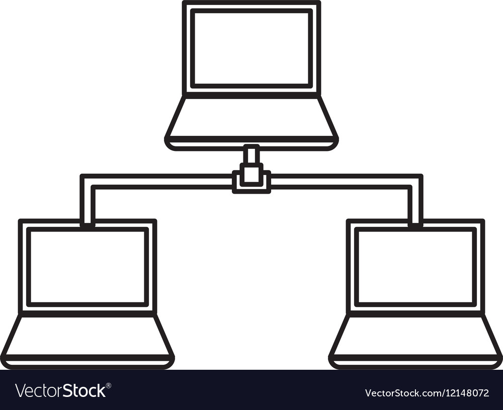 Laptop computer technology Royalty Free Vector Image
