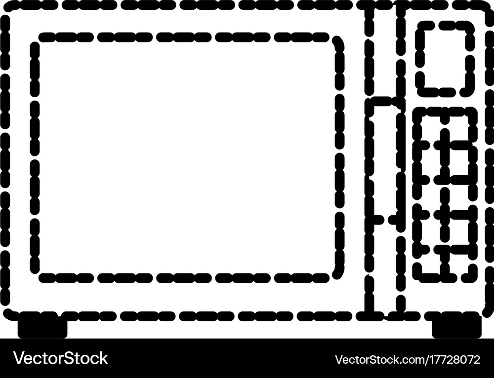 Microwave kitchen appliance Royalty Free Vector Image