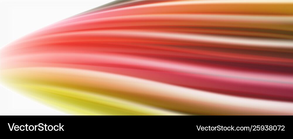 Modern liquid color flow on white - colorful Vector Image