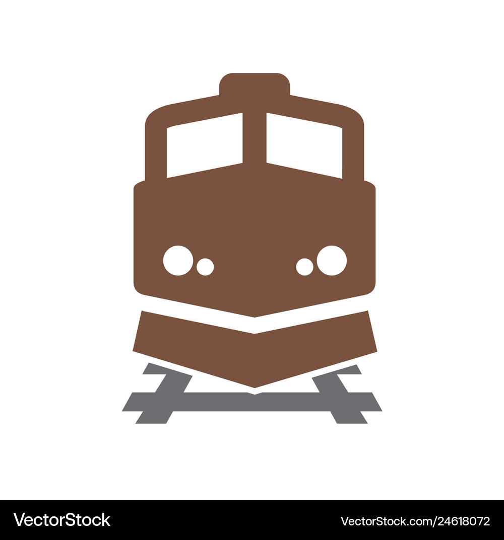 Railroad related icon on background for graphic Vector Image