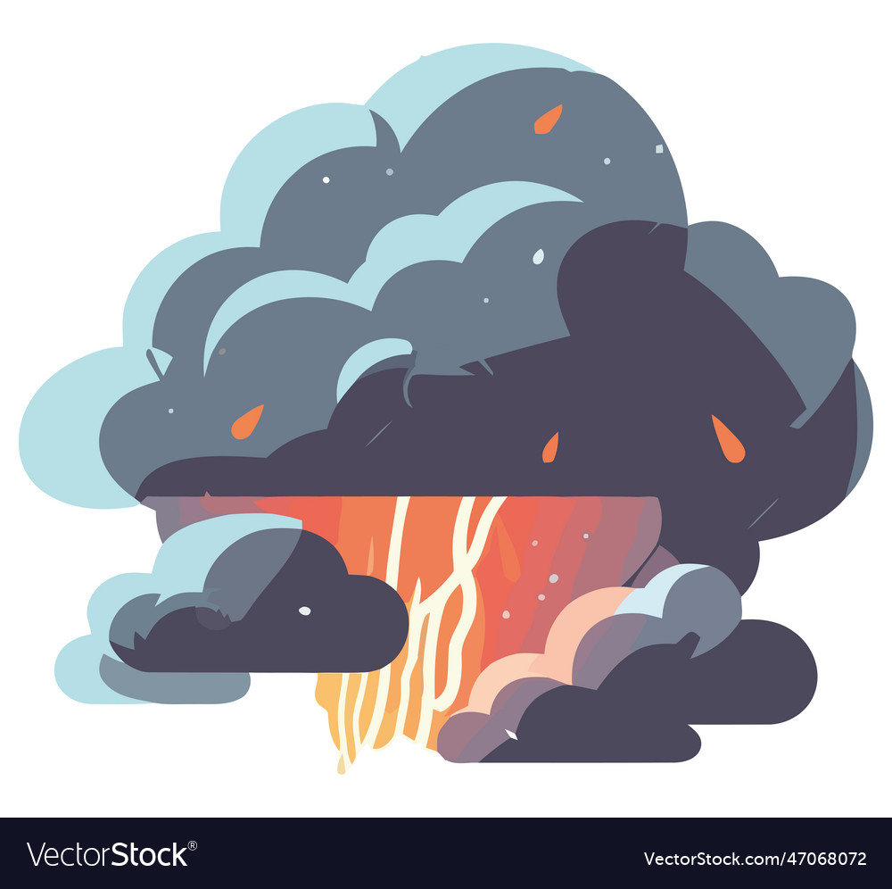 Storm cloud Royalty Free Vector Image - VectorStock