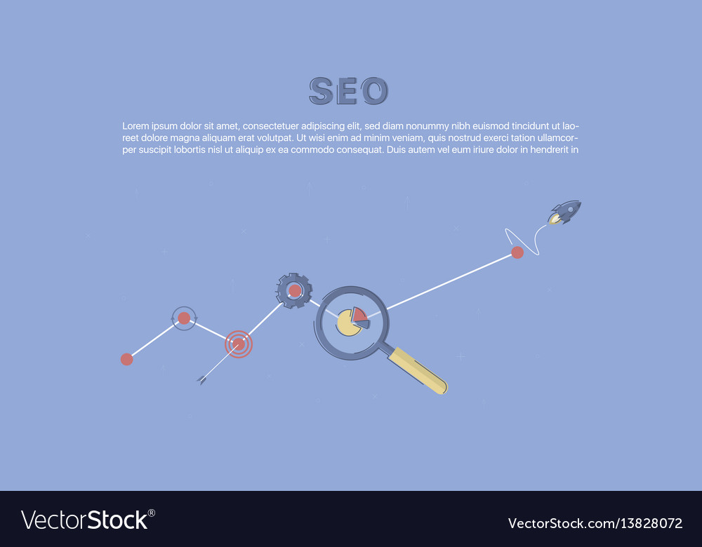 Website seo optimization Royalty Free Vector Image